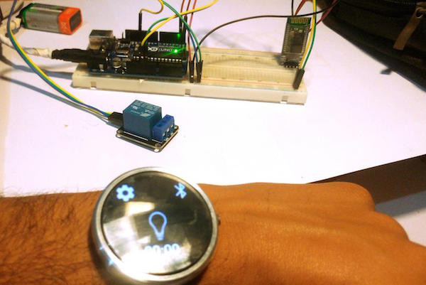 How To Control a 5V Relay With Bluetooth Using an Arduino and an Android Smartwatch | Arduino ...