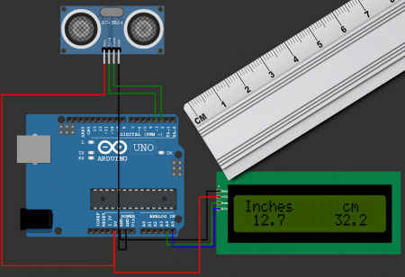 Measure distance easily using Ultrasonic Sensor And display on LCD - on ...